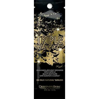 1 packet Designer Skin Faux Natural Triple Threat UV+Sunless+Red Light ...
